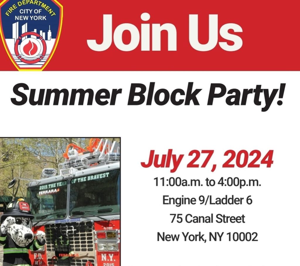 FDNY Summer Block Party - Chinatown NYC